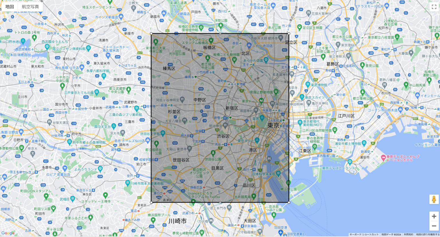 【Google Maps API】グーグルマップ上に矩形(Rectangle)を描く方法 - プログラム★ノート