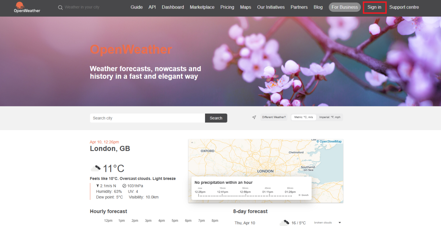 OpenWeatherMapのAPIキーの取得手順 - プログラム★ノート